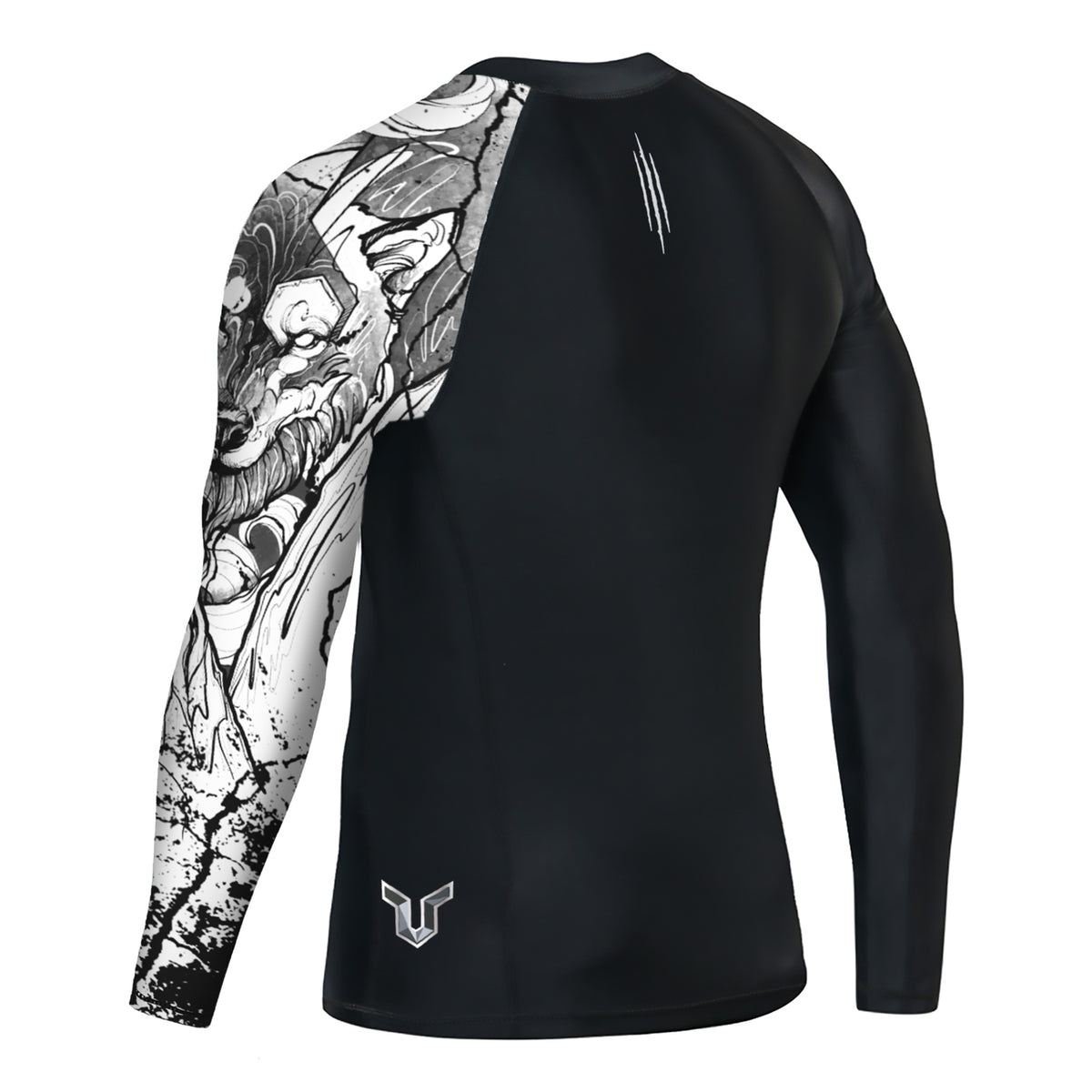 Graphic 2.0 UPF50+ Long Sleeve Rash Guard for Men - Tattoo Wolf – Beast ...